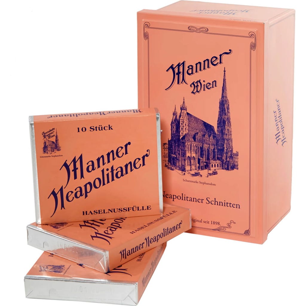 Manner Neapolitan Wafers - Classic Nostalgia Tin, 600 g - Piccantino