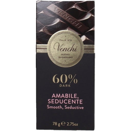 Venchi Dark chocolate 60%, 78 g - Piccantino Online Shop