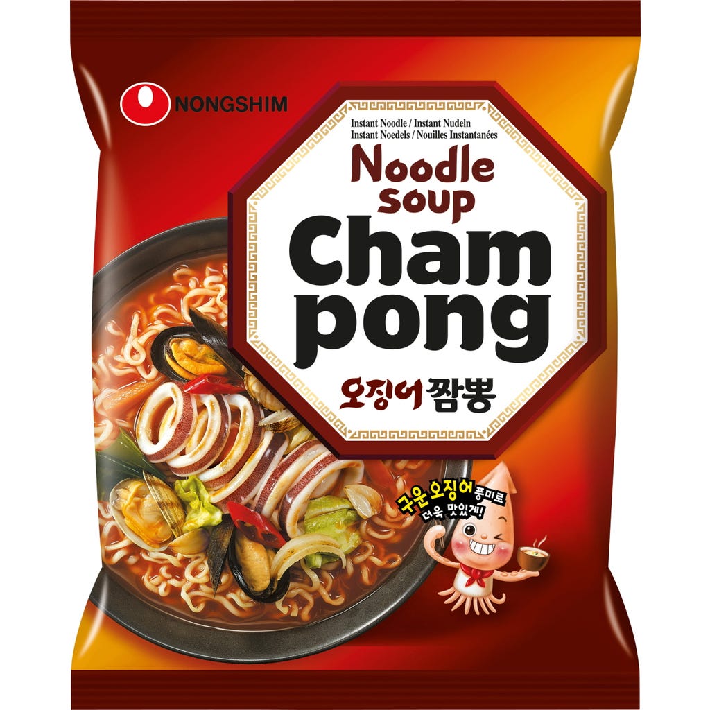 NONGSHIM Instant Noodles - Cham Pong Ramen Seafood, 124 g - Piccantino ...