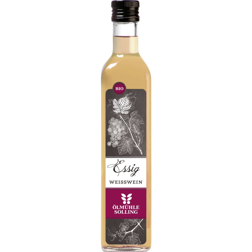 Ölmühle Solling Biologische Witte Wijnazijn, 250 ml - Piccantino Onlineshop