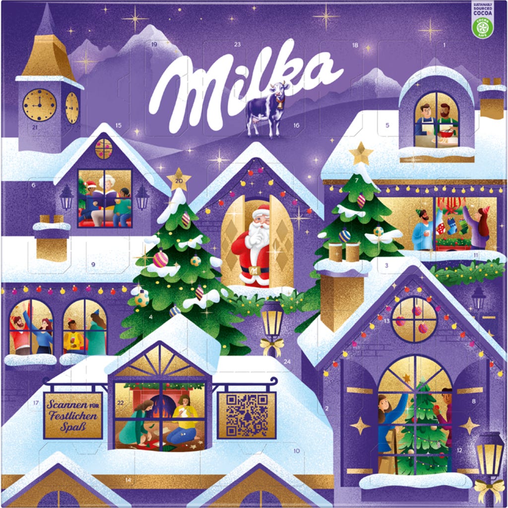 Milka Advent Magic Advent Calendar, 238 g - Piccantino Online Shop