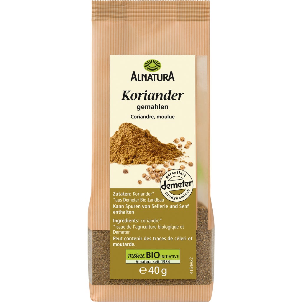 Alnatura Organic Coriander Seed Powder, 40 g - Piccantino Online Shop ...