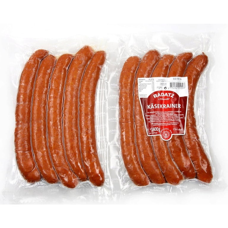 Radatz Käsekrainer Cheese Filled Sausages - Piccantino Online Shop ...