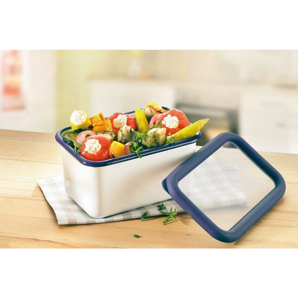 Honey Ware Enamel Food Storage Container with Lid - High - Piccantino ...