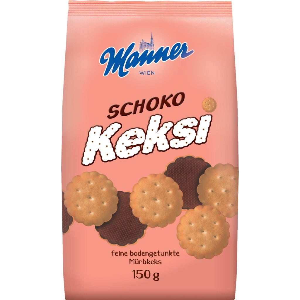 Manner Chocolate Keksi Cookies, 150 g - Piccantino Online Shop ...