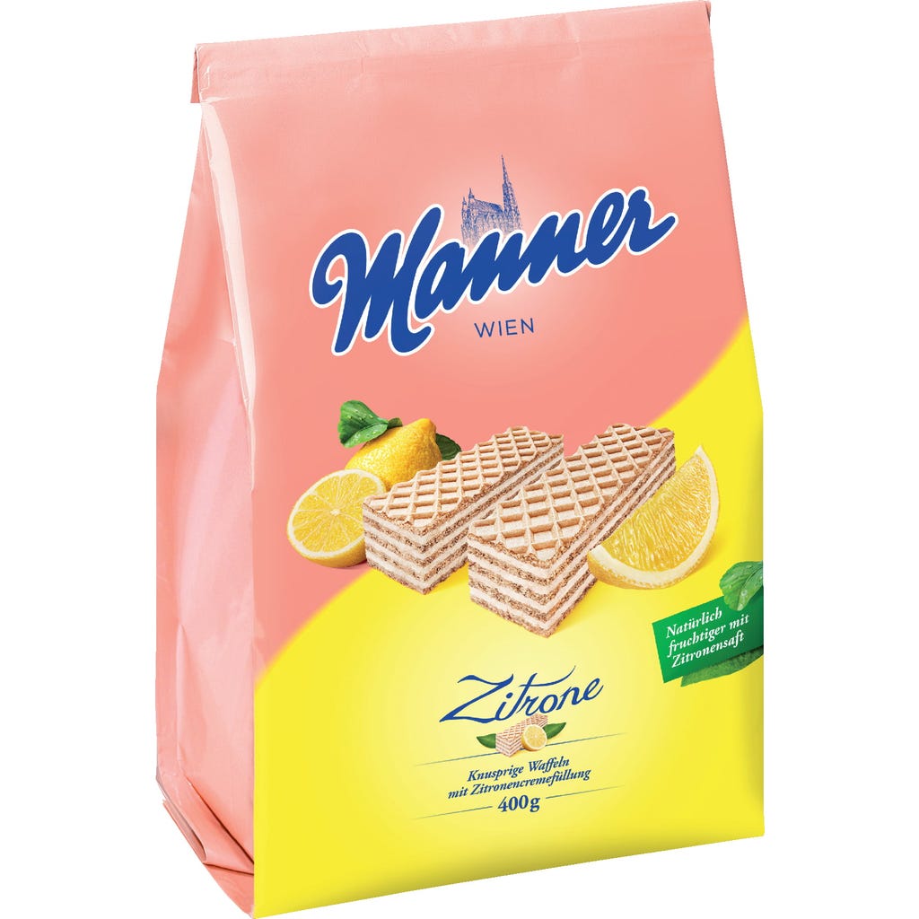 Manner Lemon Wafers - Piccantino Online Shop International