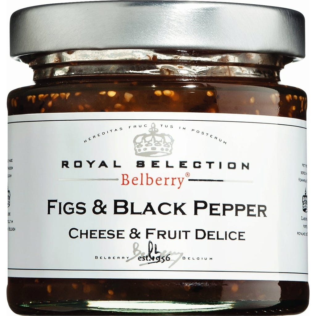 Belberry Figs & Black Pepper Cheese & Fruit Delice, 130 g - Piccantino