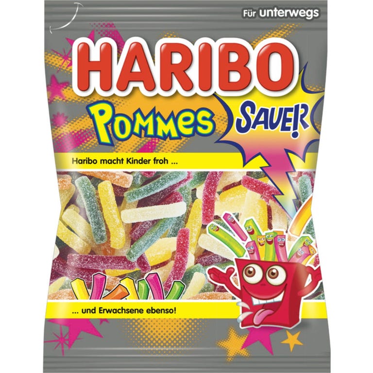 Haribo Sour Fries, 100 g - Piccantino Česká republika