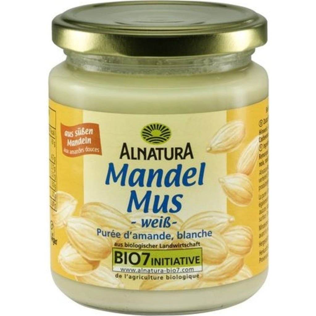 Alnatura Organic White Almond Butter, 250 g - Piccantino Online Shop ...