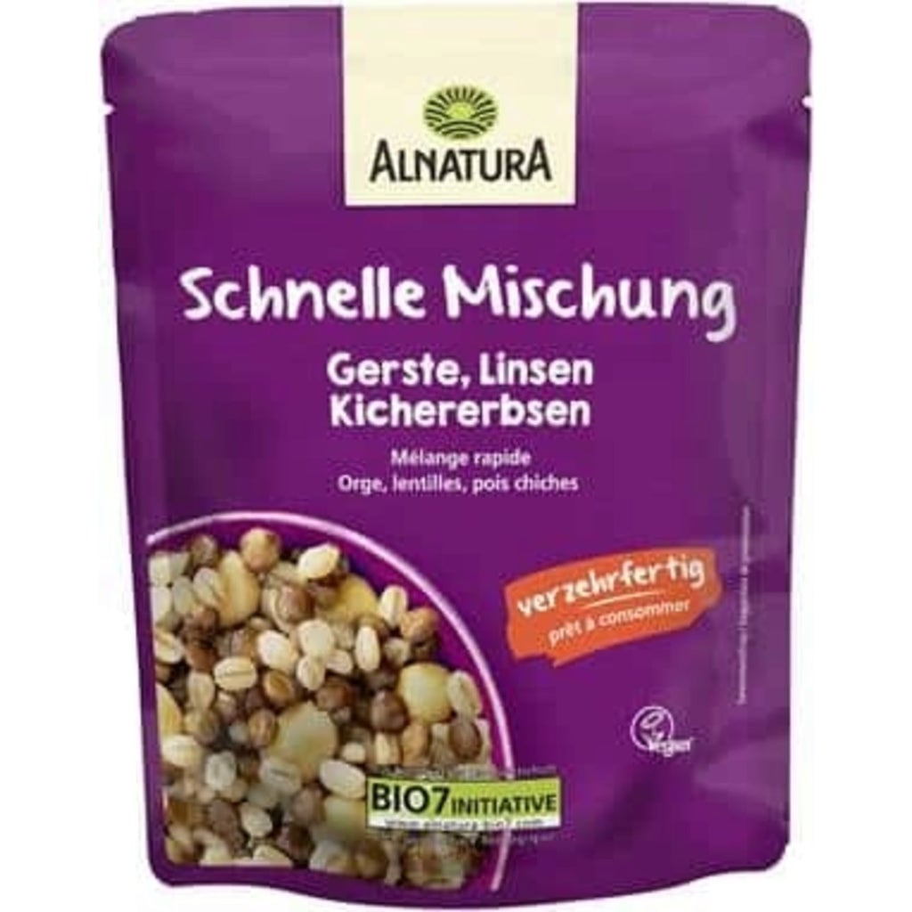 Alnatura Mélange Rapide Bio - Orge, Lentilles & Pois Chiches, 250 g ...