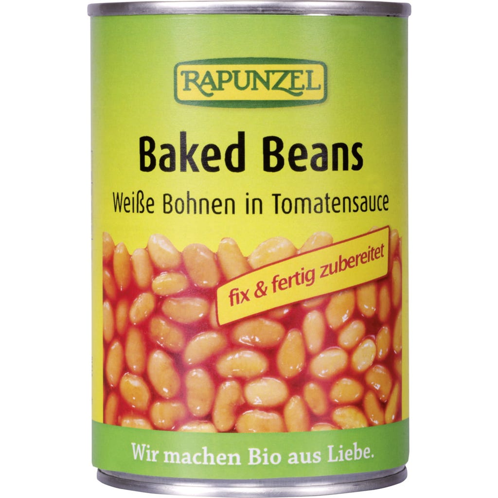 Rapunzel Baked Beans Bio en Lata, 400 g - Piccantino Tienda Online España