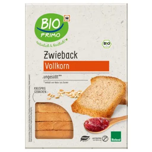 BIO PRIMO Bioland Whole Grain Rusks, 200 g - Piccantino Online Shop ...