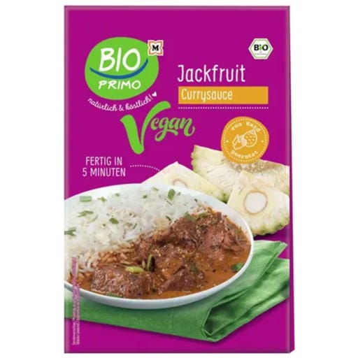 BIO PRIMO Organic Vegan Jackfruit in Curry Sauce, 200 g - Piccantino