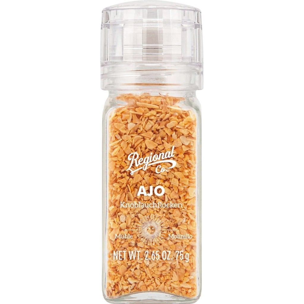 Regional Co Garlic Flakes with Grinder, 75 g - Piccantino Online Shop International