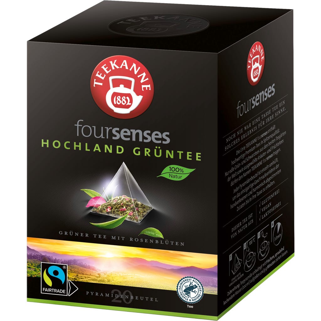 TEEKANNE foursenses Highland Green Tea FairTrade, 40 g - Piccantino ...