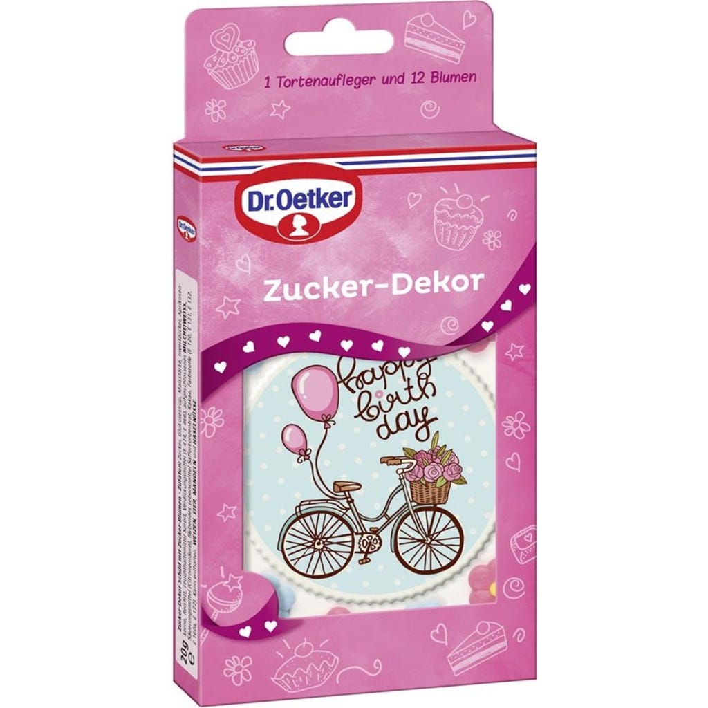 Dr. Oetker Decorative Sugar Cake Topper - Piccantino Online Shop ...