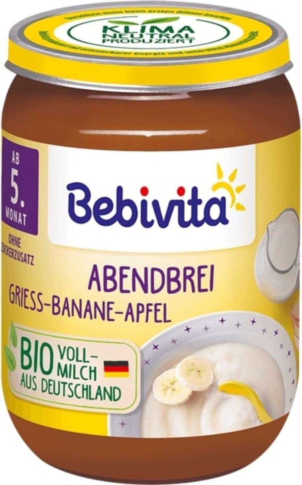 Bebivita Avondpap Griesmeel - Biologische Babyvoeding, 190 g ...
