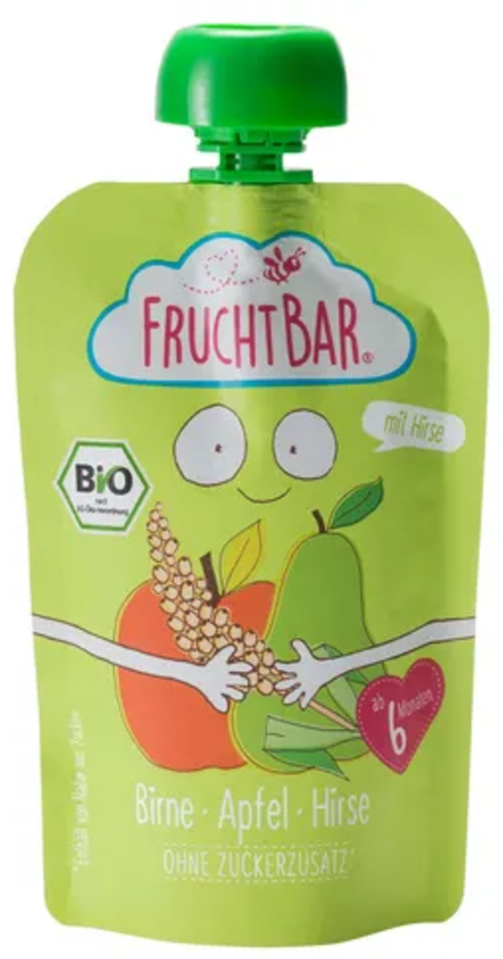 FRUCHTBAR Organic Snack Pouch - Pear, Apple, Millet - Piccantino Online ...