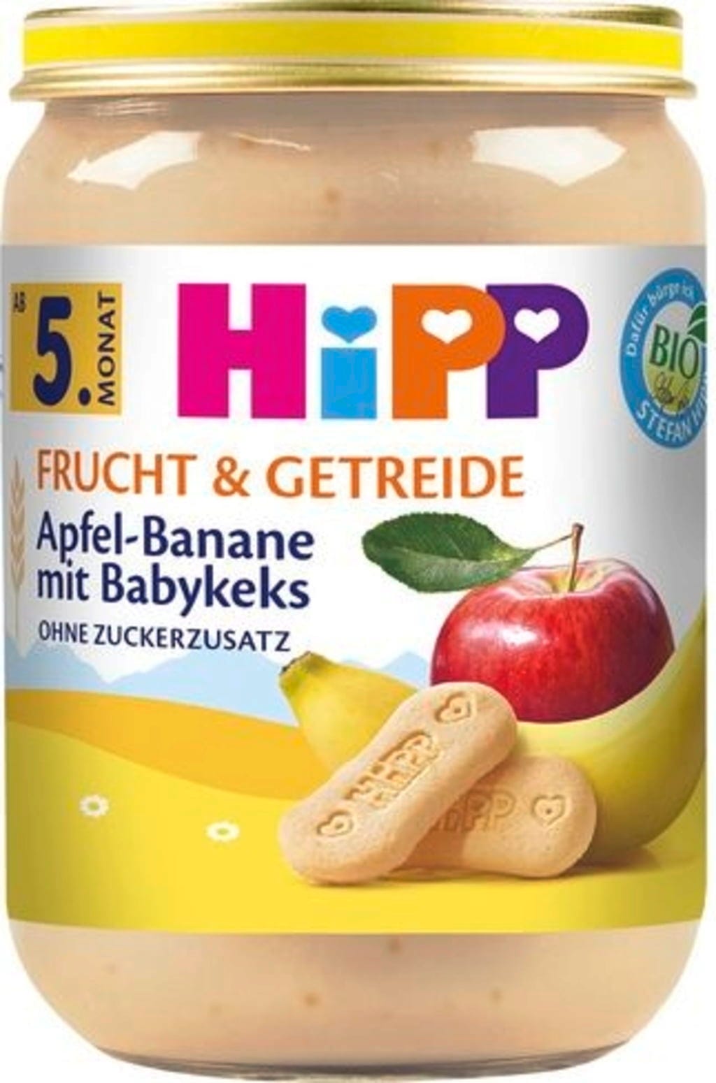 HiPP Bio jablka a banány s dětskými keksy - Piccantino Česká republika