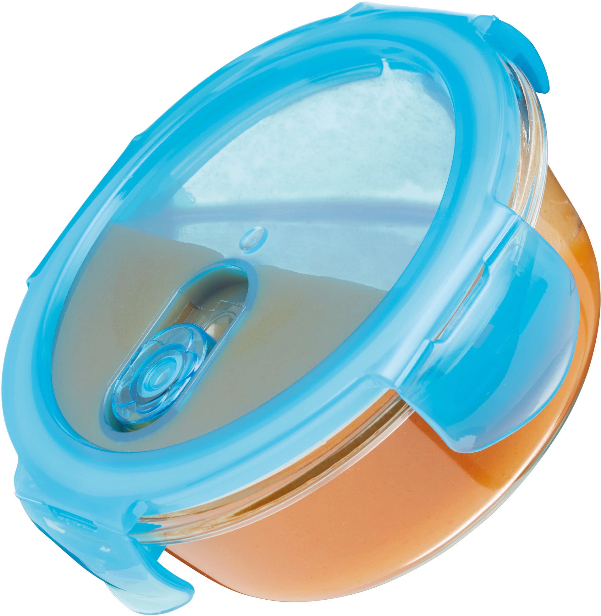 KitchenCraft Glass Food Storage Containers, Round with a Vent - Piccantino