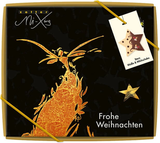 Zotter Chocolate Organic MiXing - White & Milk Chocolate Star ...