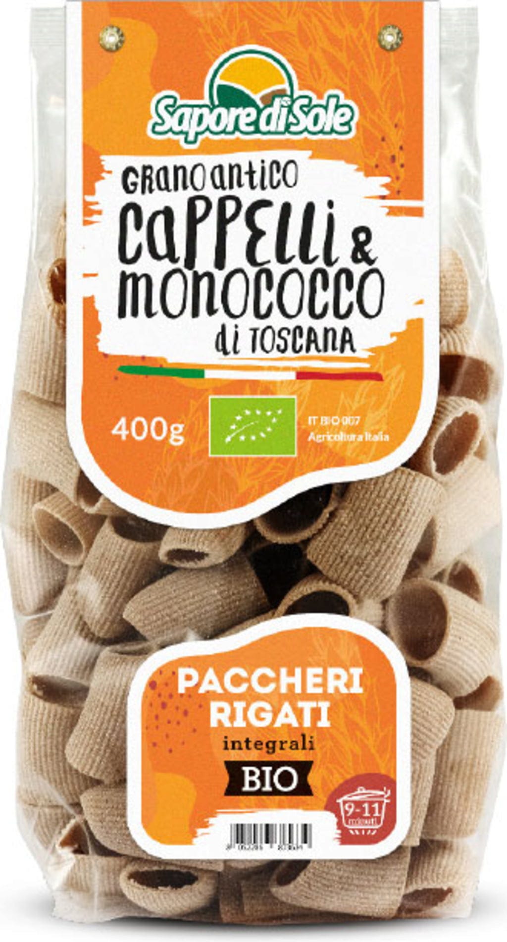 Sapore di Sole Organic Whole Grain Cappelli & Monococco Durum Wheat ...