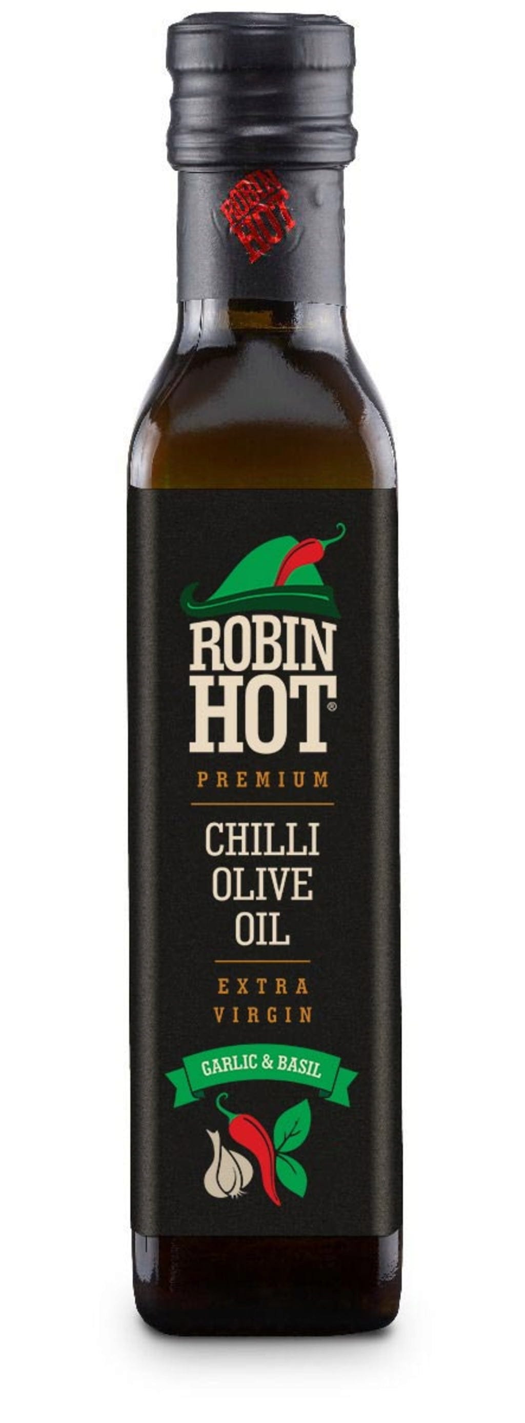 Robin Hot Chilli Oil - Garlic & Basil - Piccantino Onlineshop Deutschland