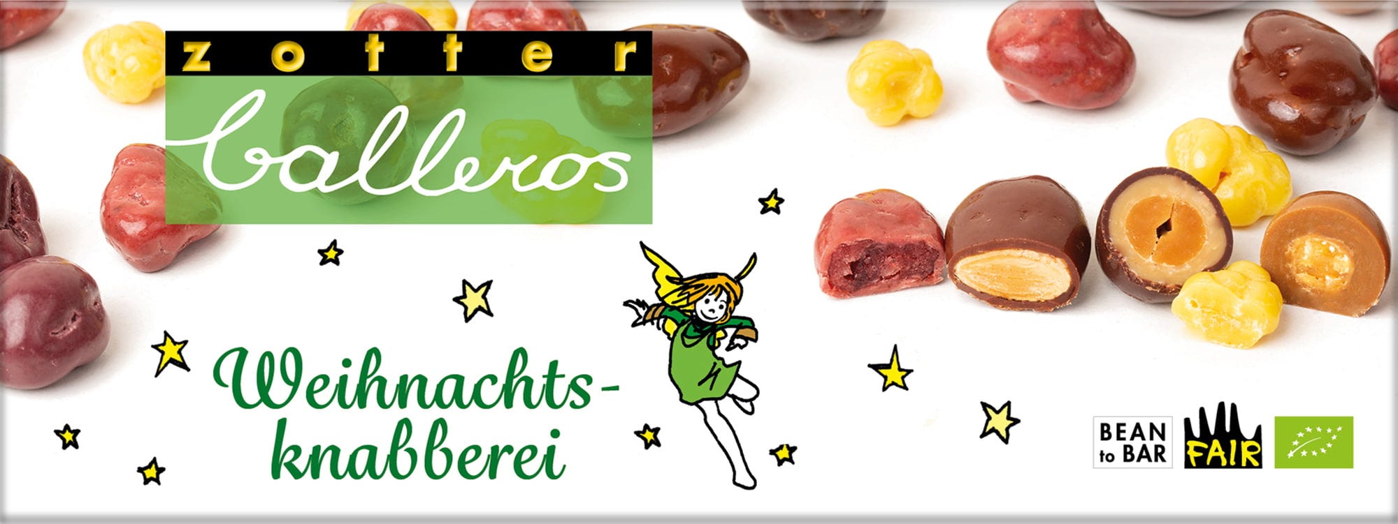Zotter Chocolate Organic Balleros: Christmas Crunchies - Piccantino ...