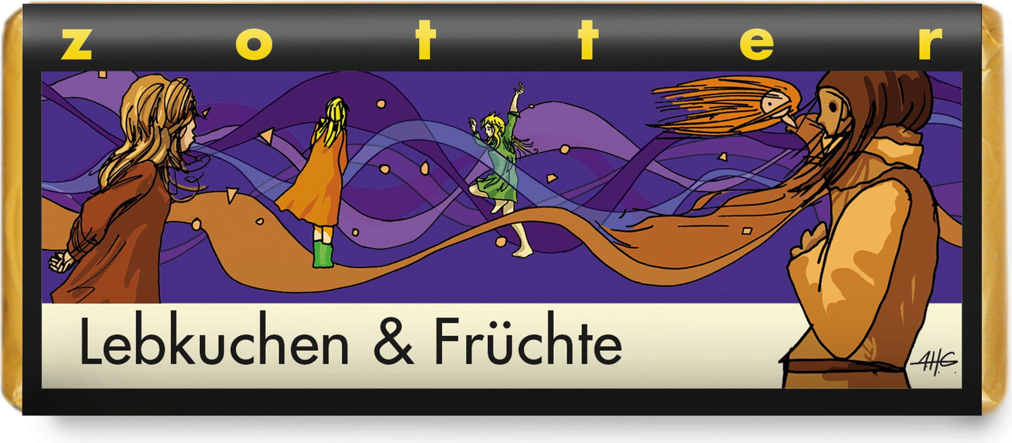 Zotter Chocolate Organic Gingerbread & Fruits - Piccantino Online Shop UK